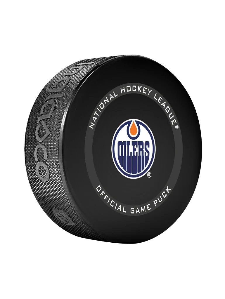 Edmonton Oilers My First Oilers Puck - Blue - Sports Closet