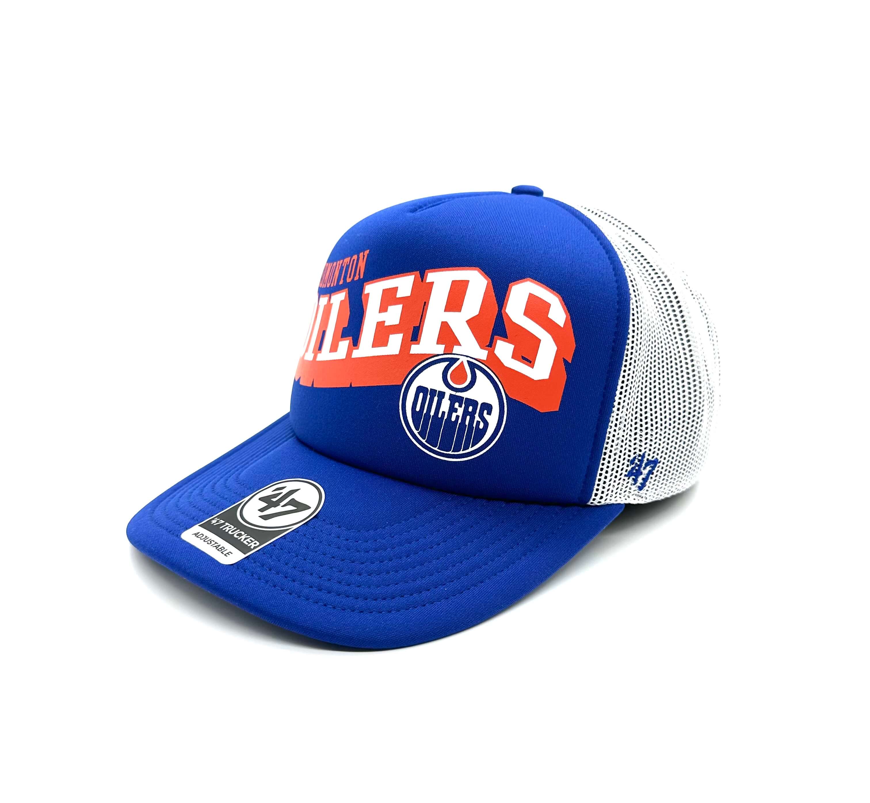 Edmonton Oilers '47 Brand Meander Foam Trucker Adjustable Hat - Sports ...