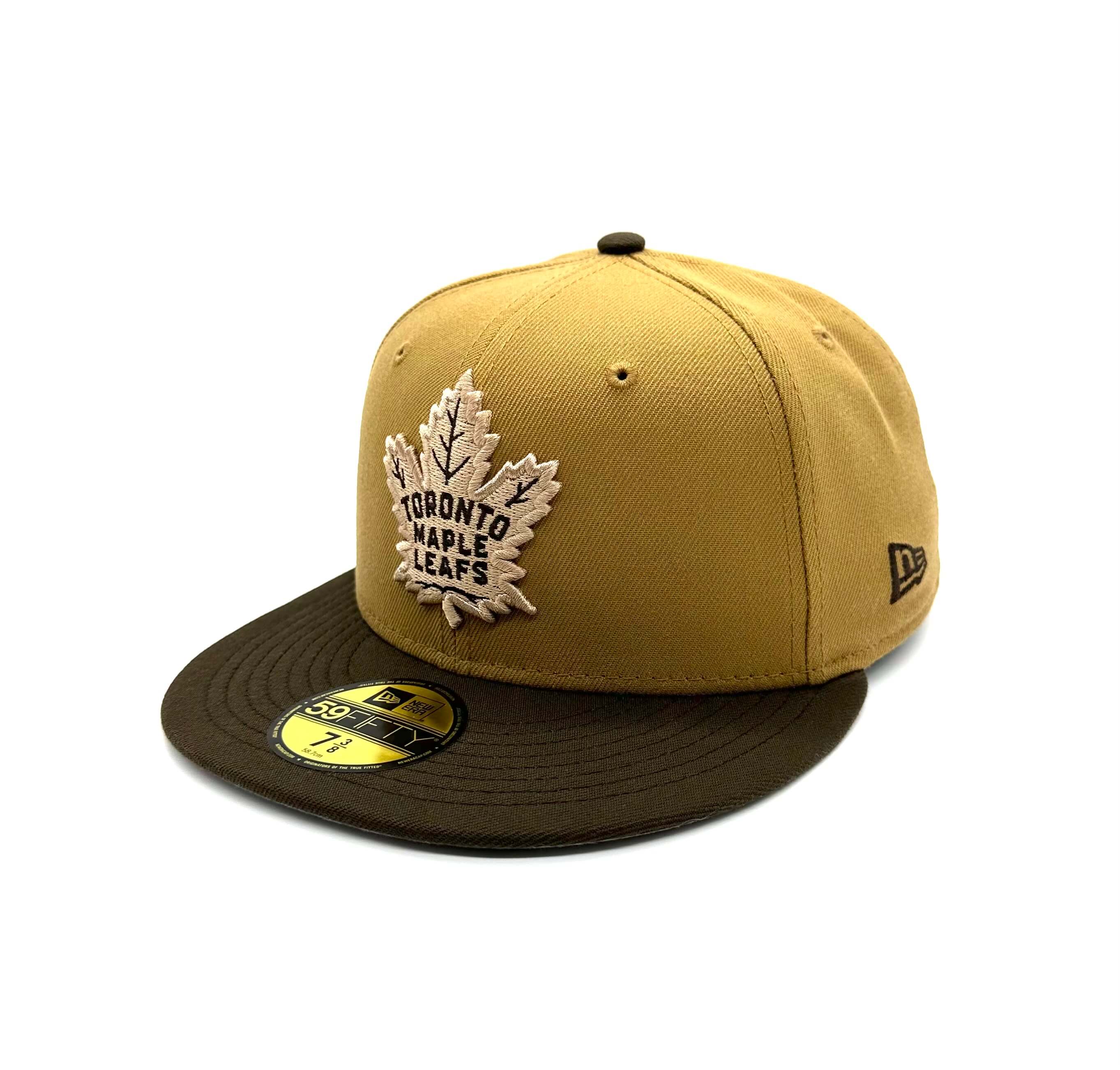 Toronto Maple Leafs New Era Wheat Walnut 59FIFTY Fitted Hat - Brown ...