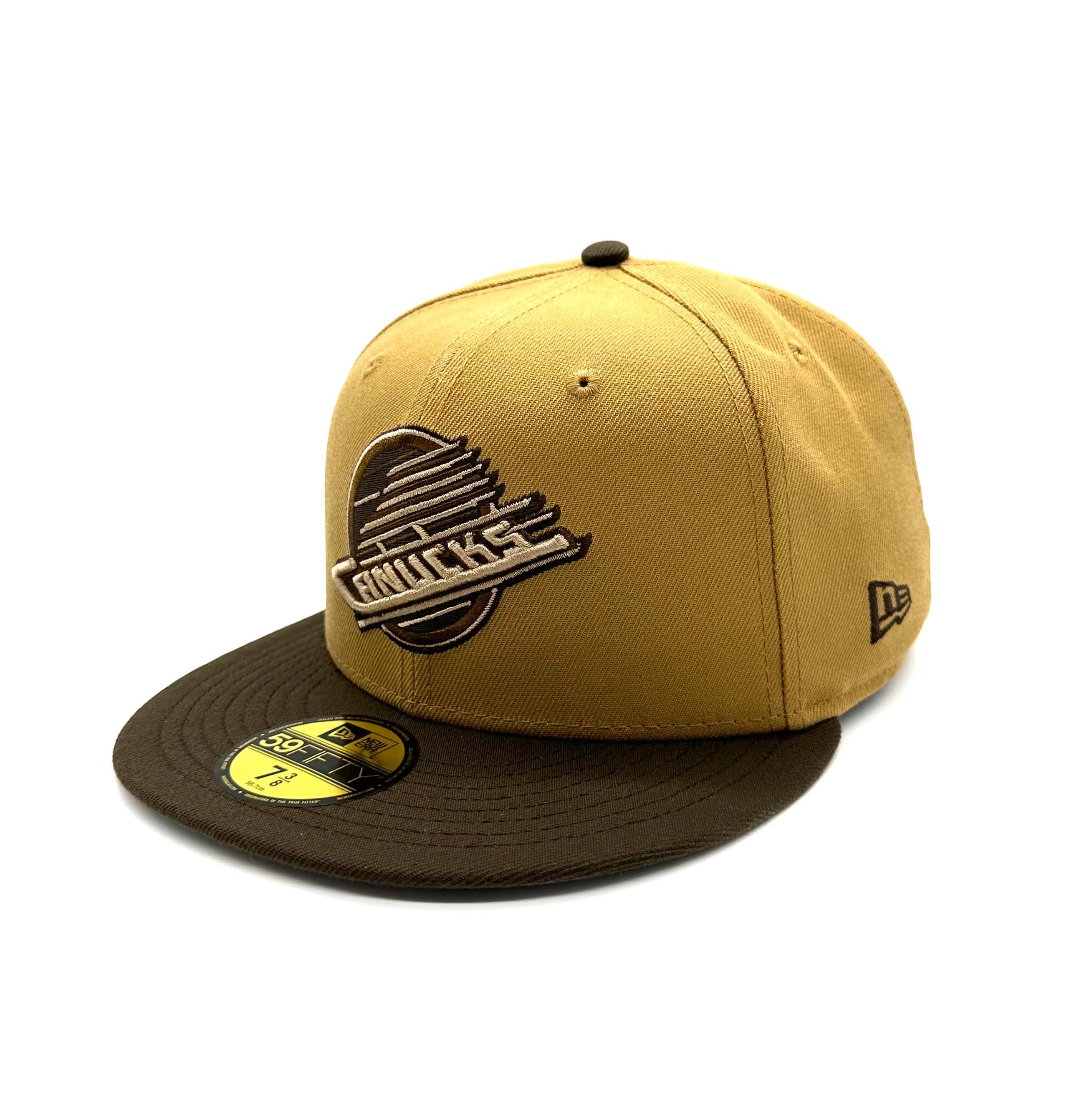 Vancouver Canucks New Era Wheat Walnut 59FIFTY Fitted Hat - Brown ...