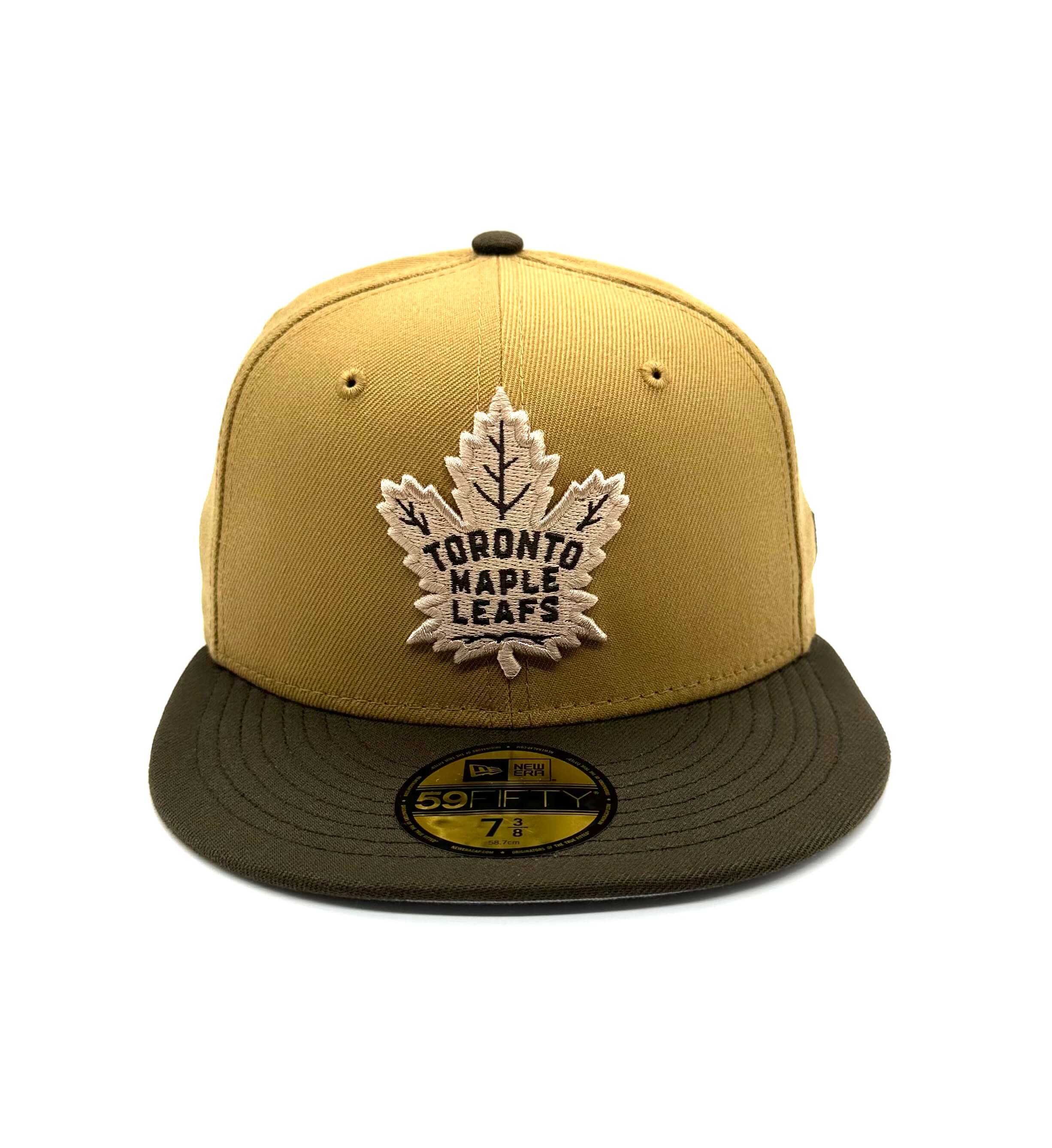 Toronto Maple Leafs New Era Wheat Walnut 59FIFTY Fitted Hat - Brown ...