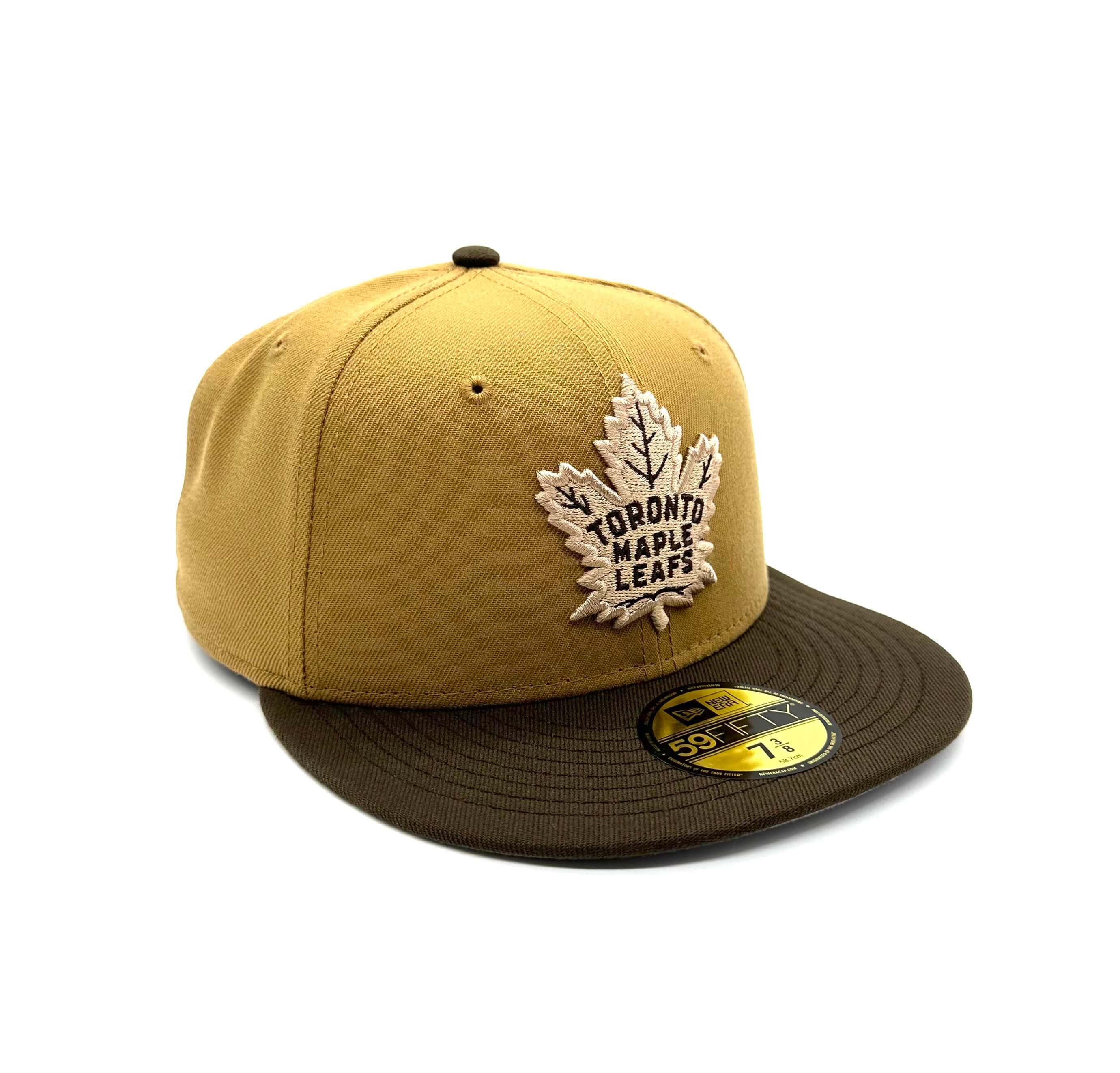 Toronto Maple Leafs New Era Wheat Walnut 59FIFTY Fitted Hat - Brown ...