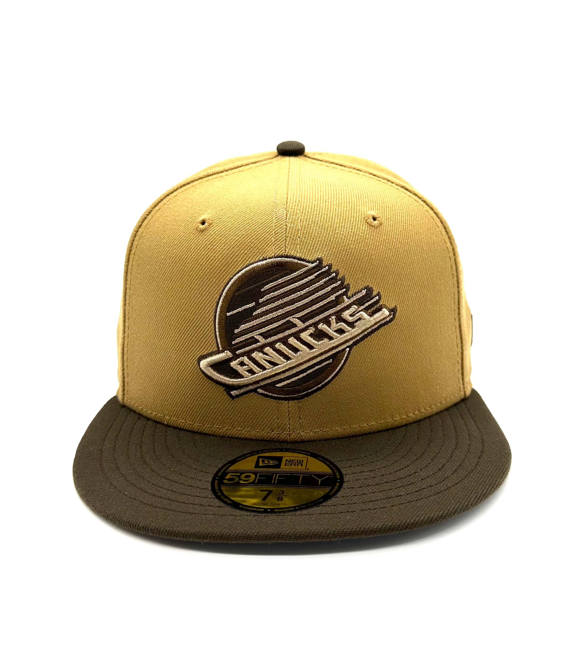 Vancouver Canucks New Era Wheat Walnut 59FIFTY Fitted Hat - Brown ...