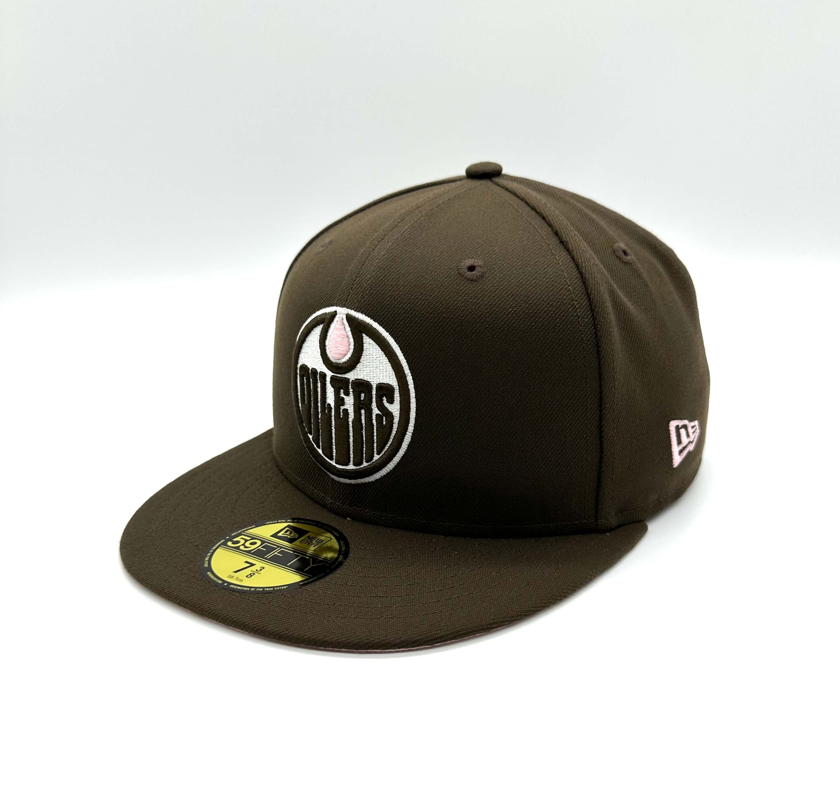 Edmonton Oilers New Era Walnut Pink 59FIFTY Fitted Hat - Brown - Sports ...
