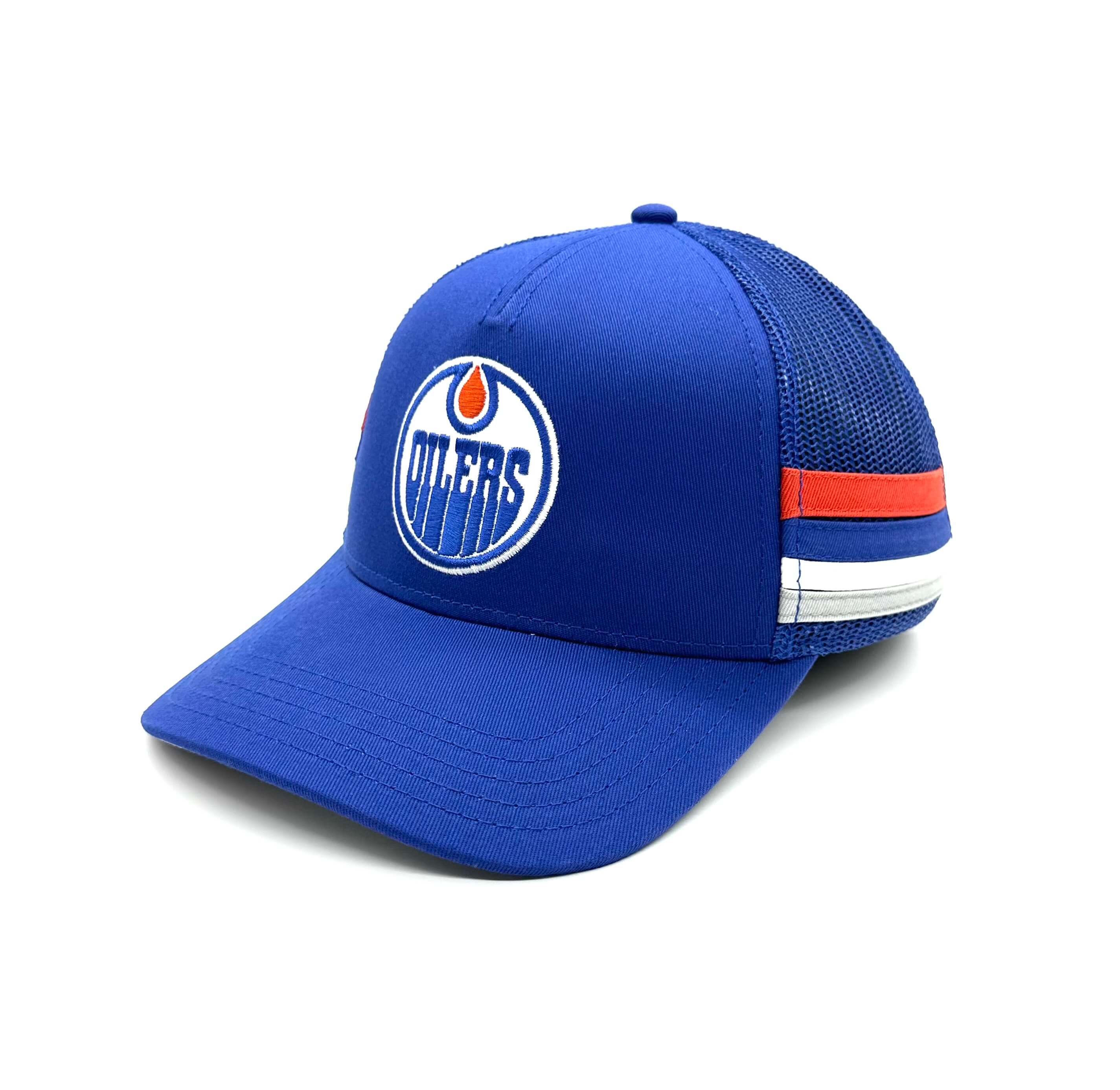 Edmonton Oilers American Needle Hotfoot Trucker Adjustable Hat - Royal ...