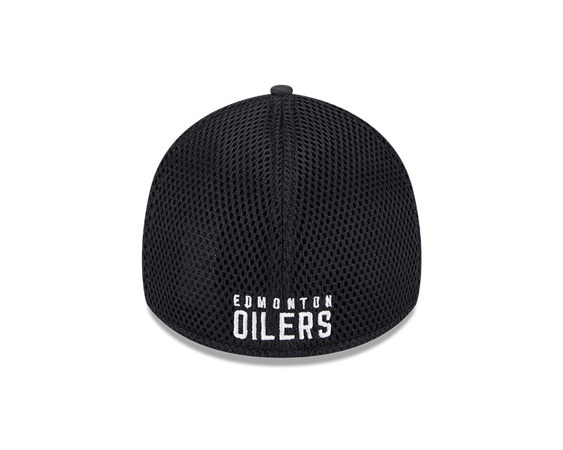 Edmonton Oilers New Era Camo 39THIRTY Flex Hat - Black - Sports Closet