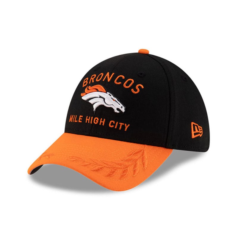 Denver Broncos New Era 2025 NFL Draft 39THIRTY Flex Hat - Black/Orange ...