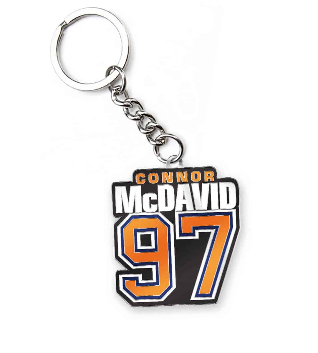 Connor McDavid Edmonton Oilers Centerfold Keychain - Sports Closet