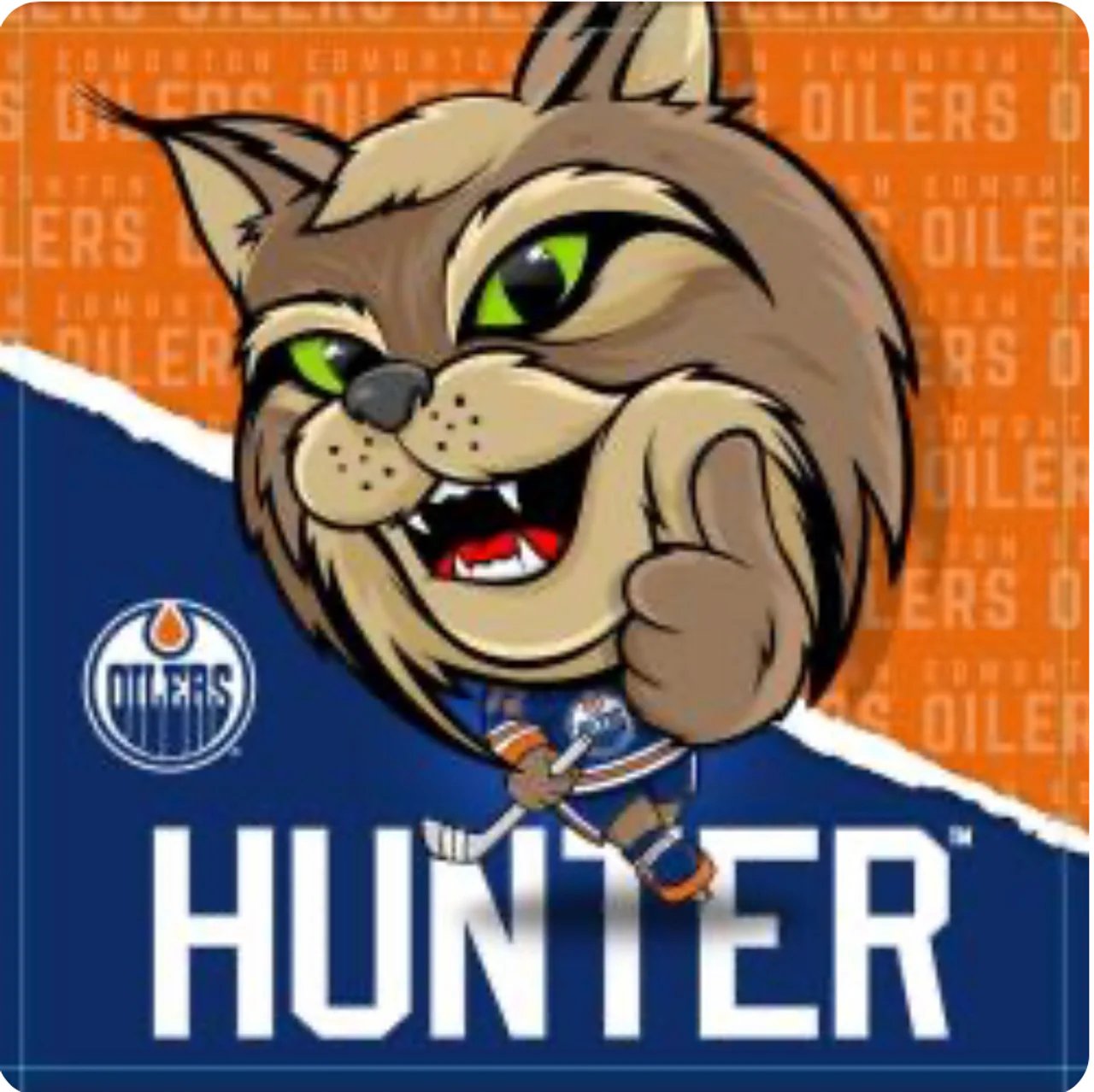 Edmonton Oilers Hunter Mascot 100 Piece Jigsaw Puzzle - Sports Closet
