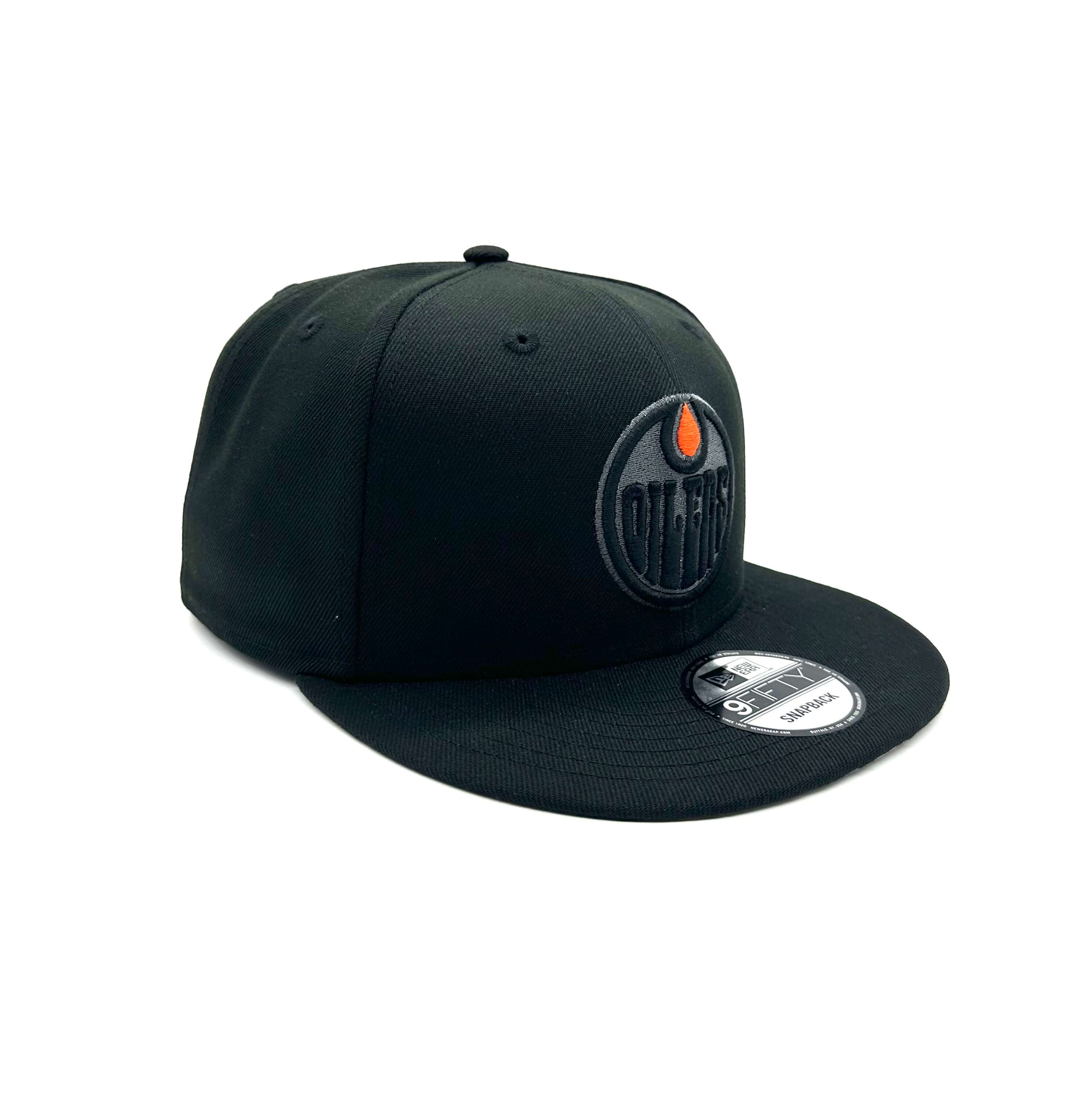 Edmonton Oilers New Era Pop Shadow 9FIFTY Snapback Hat - Black - Sports ...