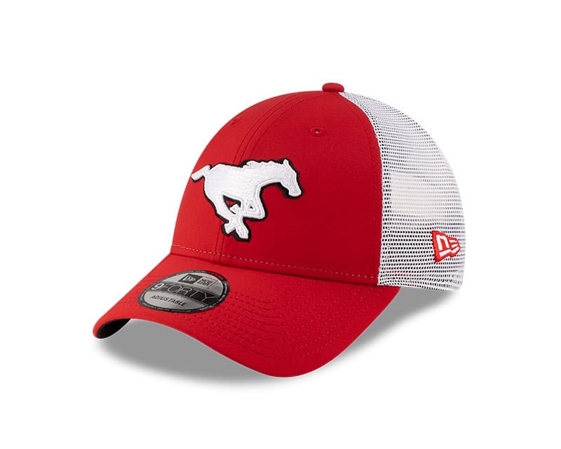 Calgary Stampeders New Era 2025 Official Sideline 9FORTY Stretch Snap ...
