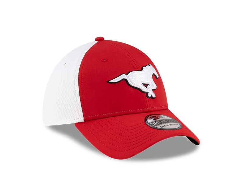 Calgary Stampeders New Era 2025 Official Sideline 39THIRTY Flex Hat ...
