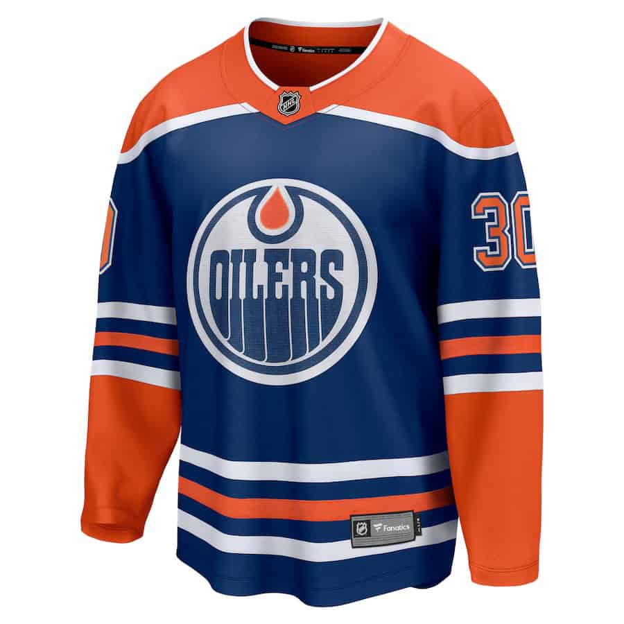 Men's Edmonton Oilers Calvin Pickard Fanatics Breakaway Home Royal ...
