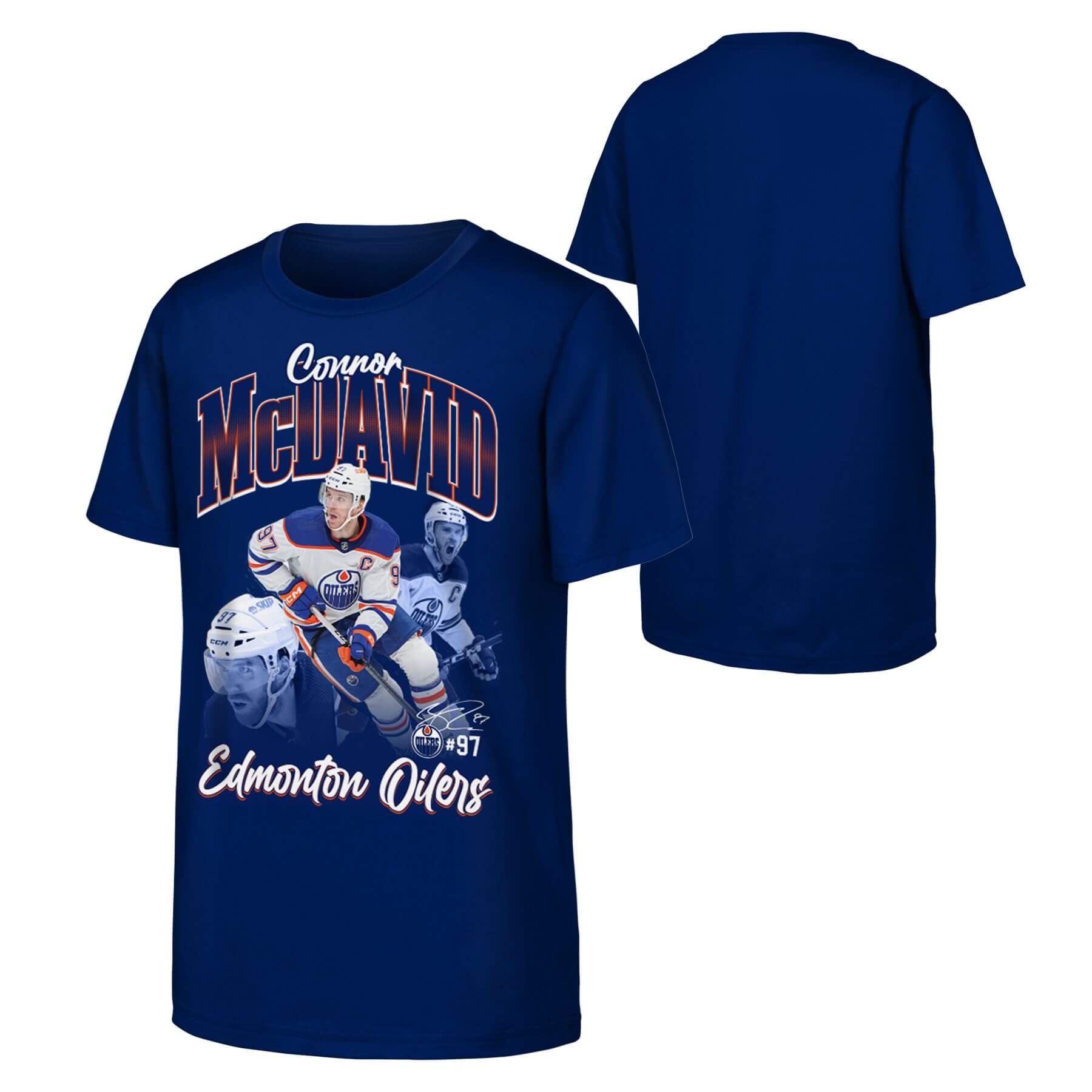 Youth Edmonton Oilers Connor McDavid Graphic T-Shirt - Sports Closet