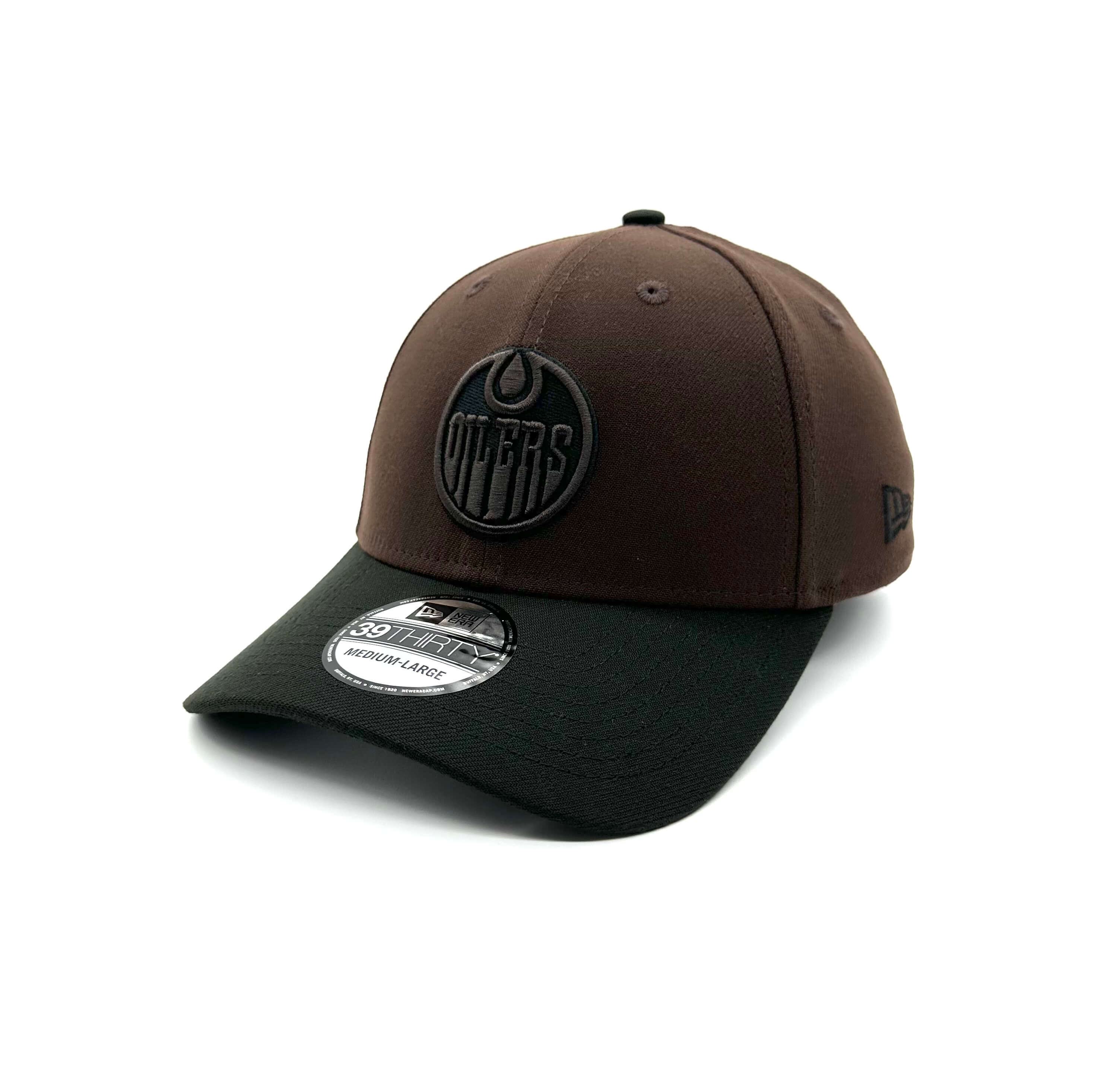 Edmonton Oilers New Era Dark Chocolate 39THIRTY Flex Hat - Brown/Black ...
