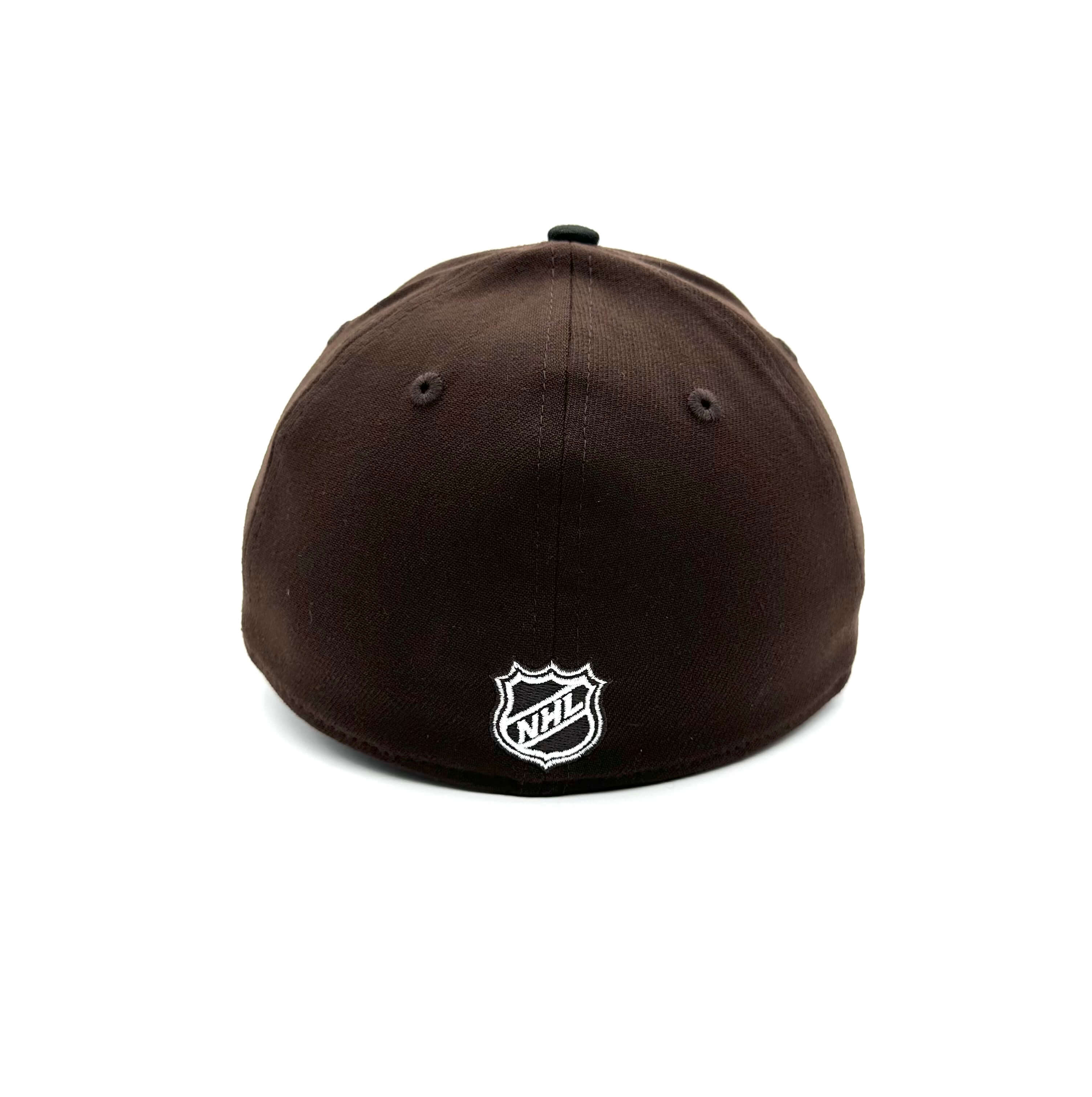 Edmonton Oilers New Era Dark Chocolate 39THIRTY Flex Hat - Brown/White ...