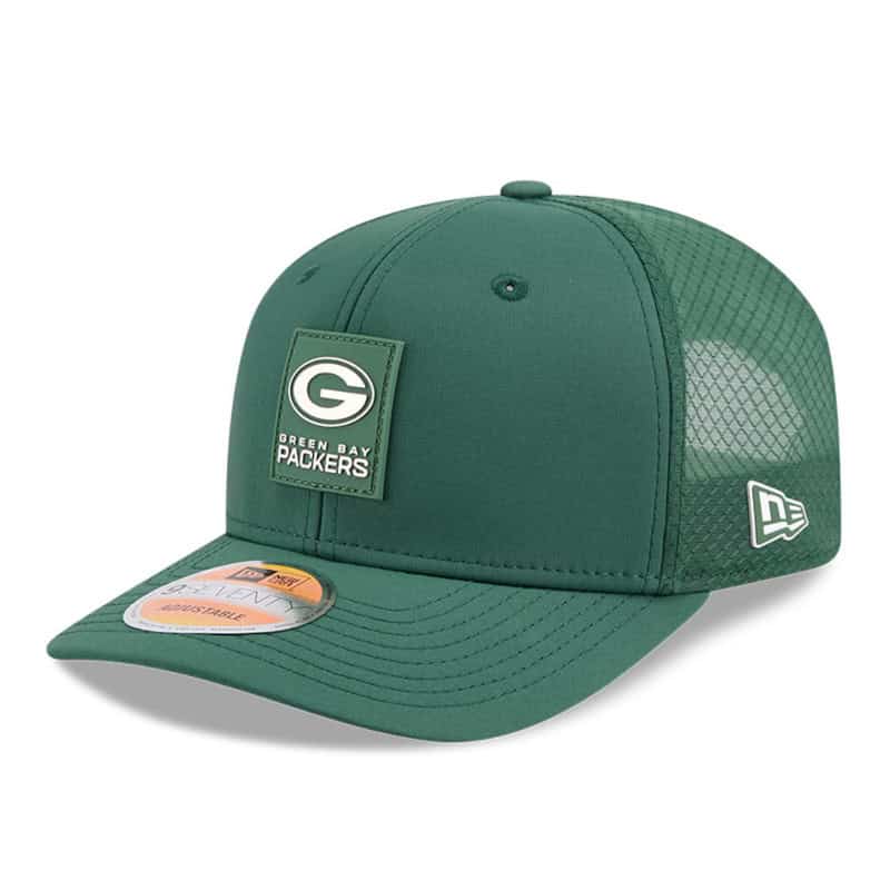Green Bay Packers New Era 2025 NFL Sideline 9SEVENTY Adjustable Hat ...