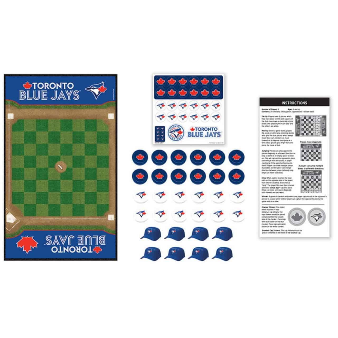 Toronto Blue Jays Checkers Board Game - Sports Closet