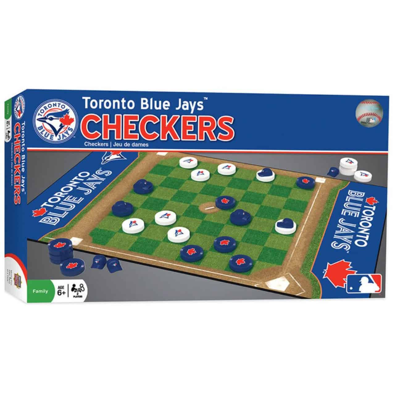 Toronto Blue Jays Checkers Board Game - Sports Closet