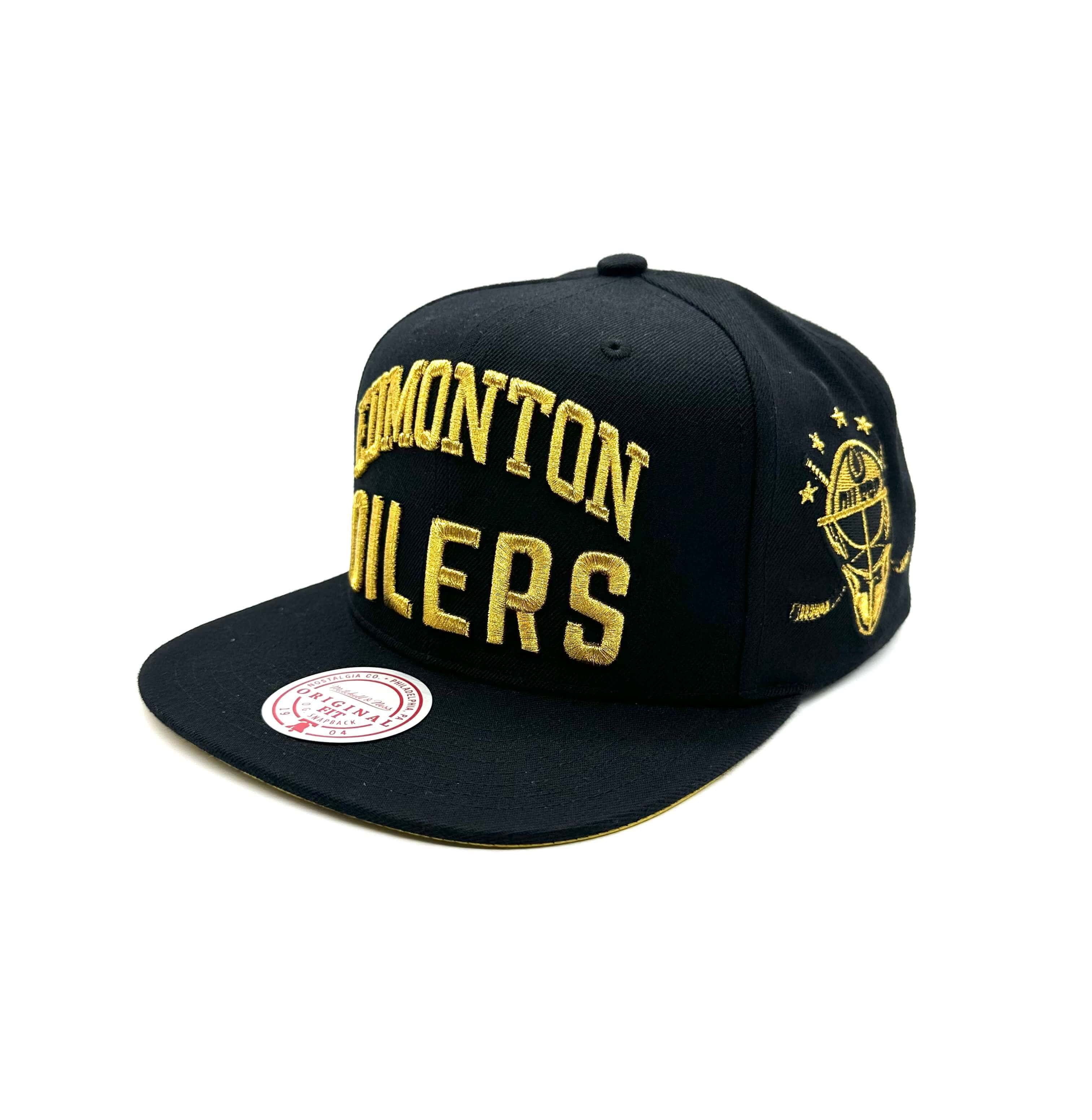 Edmonton Oilers Mitchell & Ness Golden Snapback Hat - Sports Closet