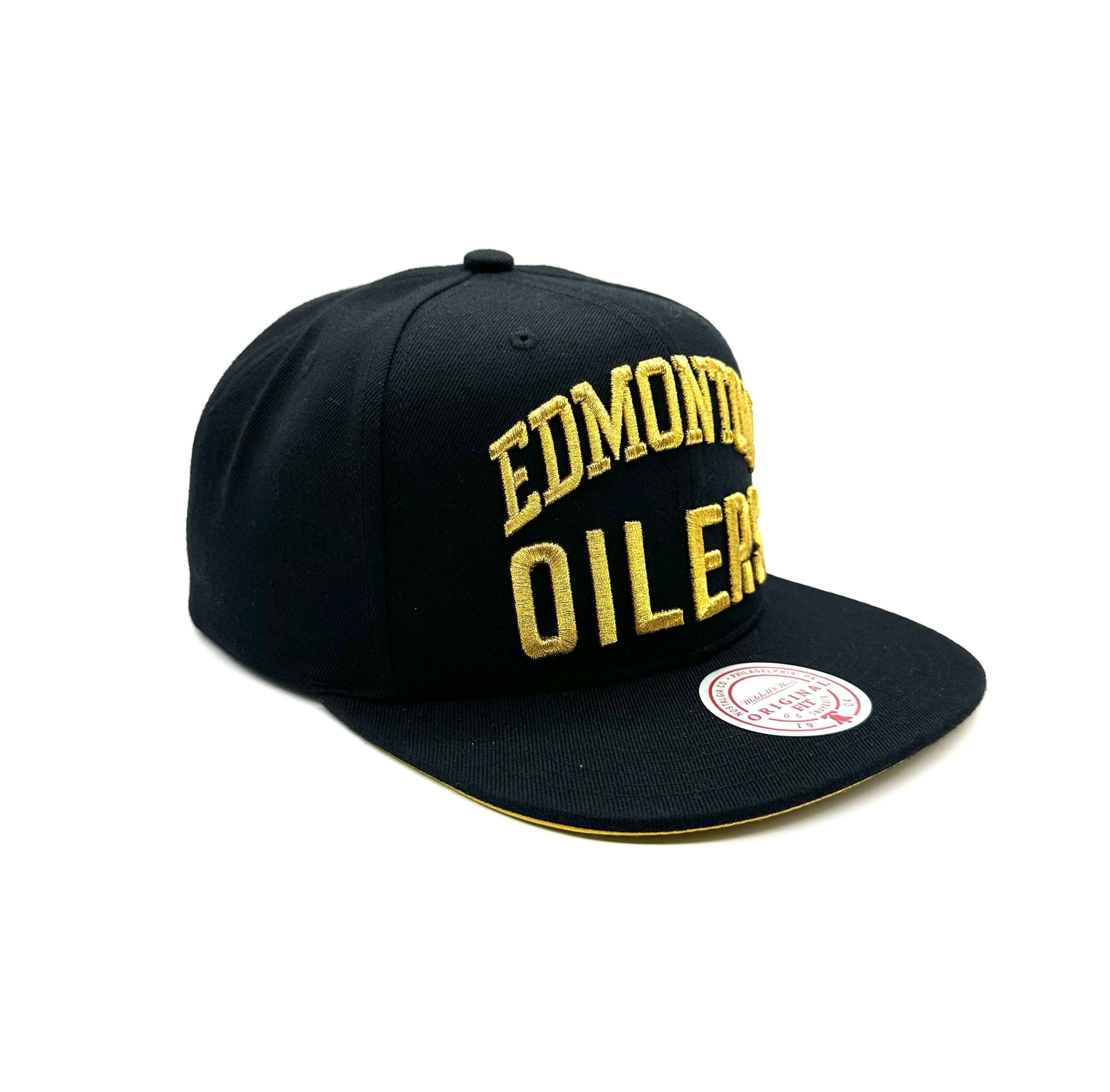 Edmonton Oilers Mitchell & Ness Golden Snapback Hat - Sports Closet