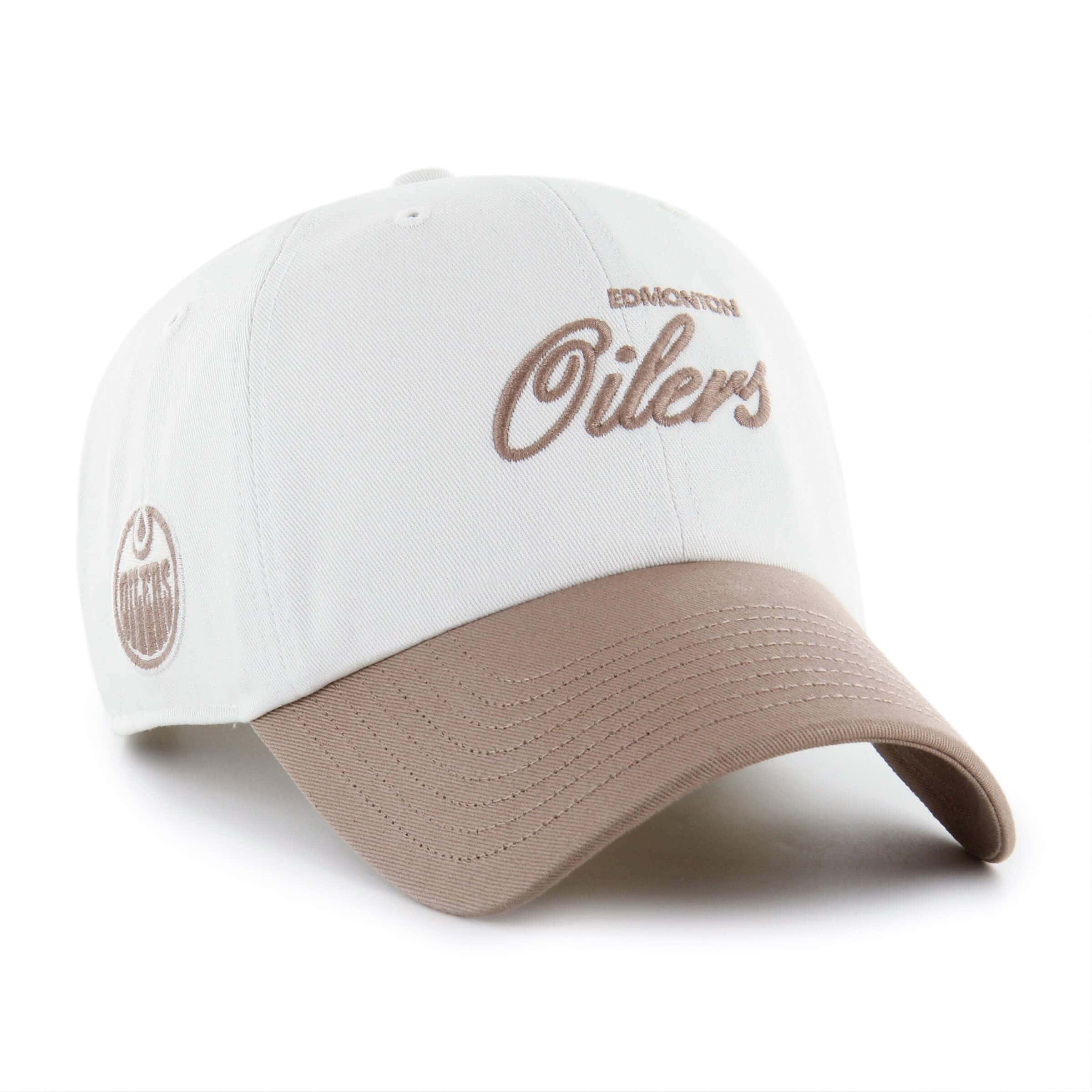 Edmonton Oilers ’47 Brand Foundational Two-Tone Clean Up Adjustable Hat ...