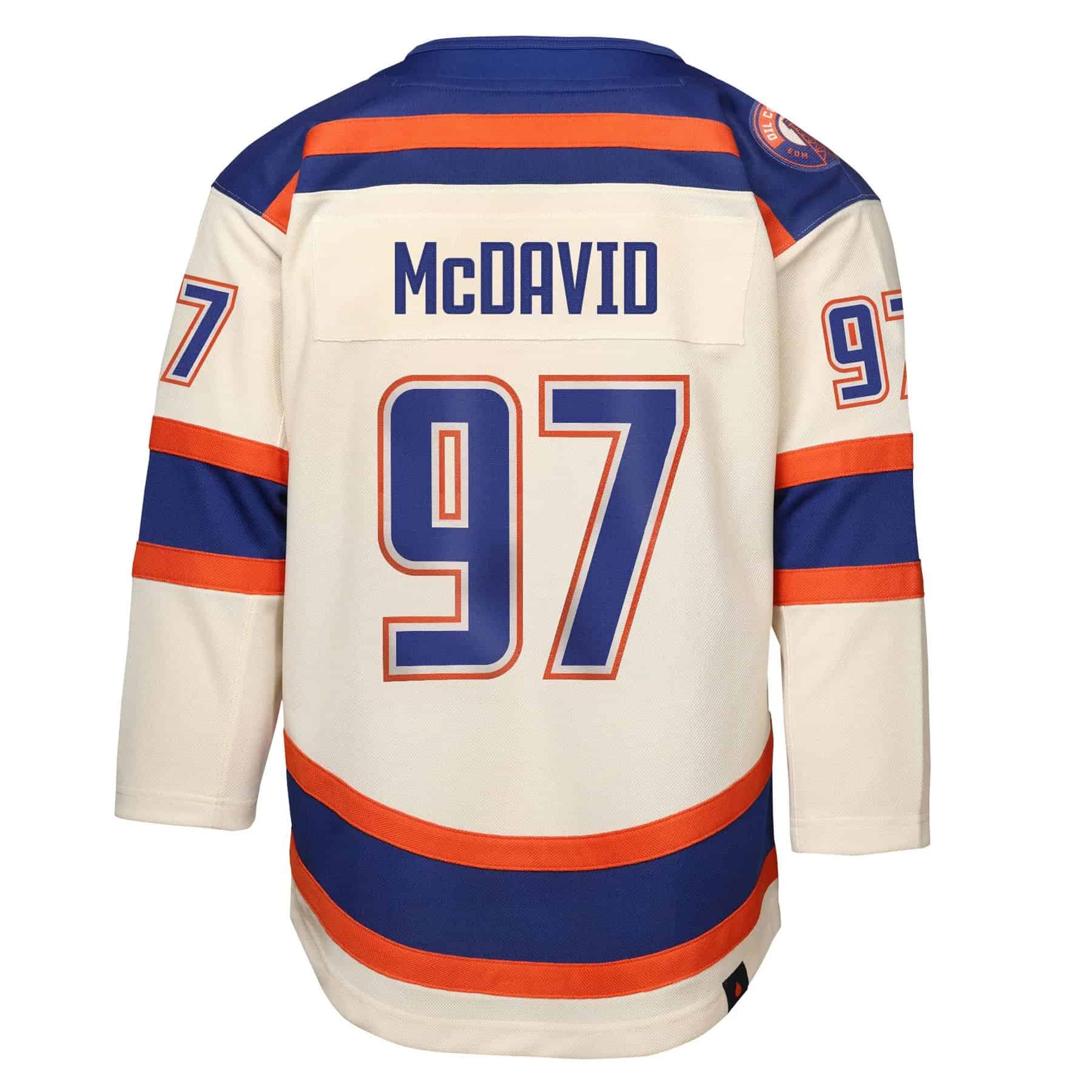 Youth Connor McDavid Edmonton Oilers Alternate Cream Premier Jersey ...