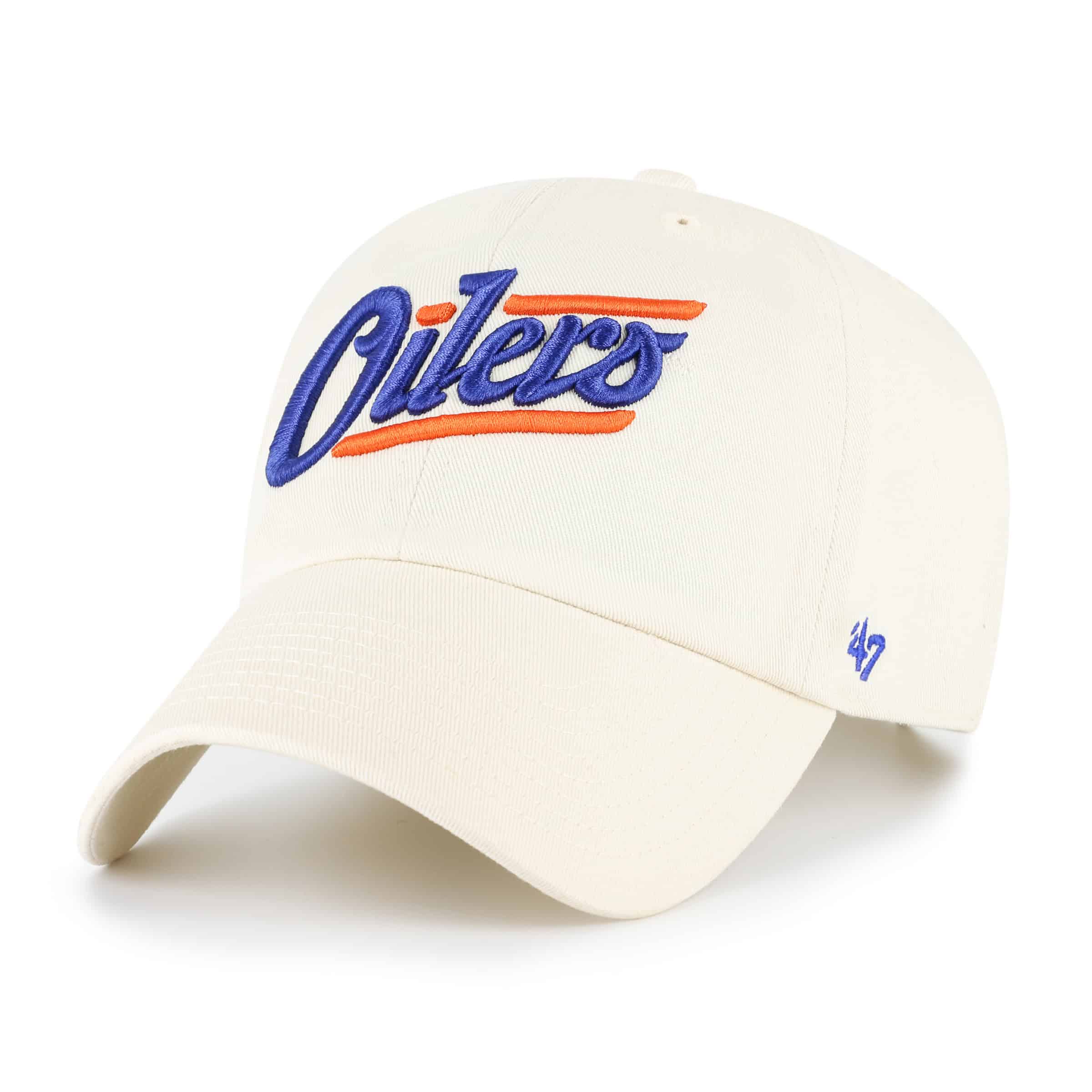 Edmonton Oilers ’47 Brand Alternate Logo Clean Up Adjustable Hat ...
