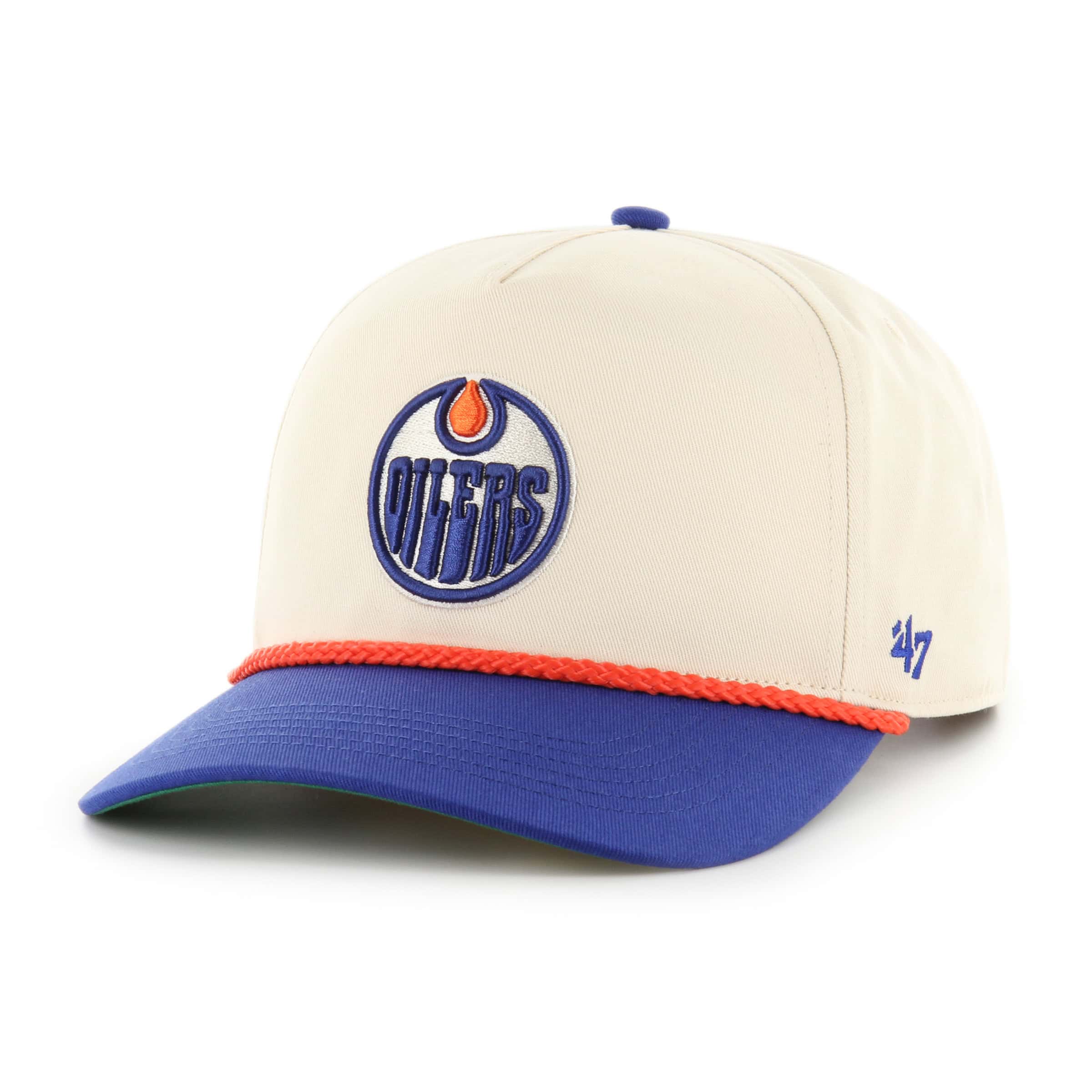 Edmonton Oilers '47 Brand Natural Rope TT Hitch Adjustable Hat - Sports ...
