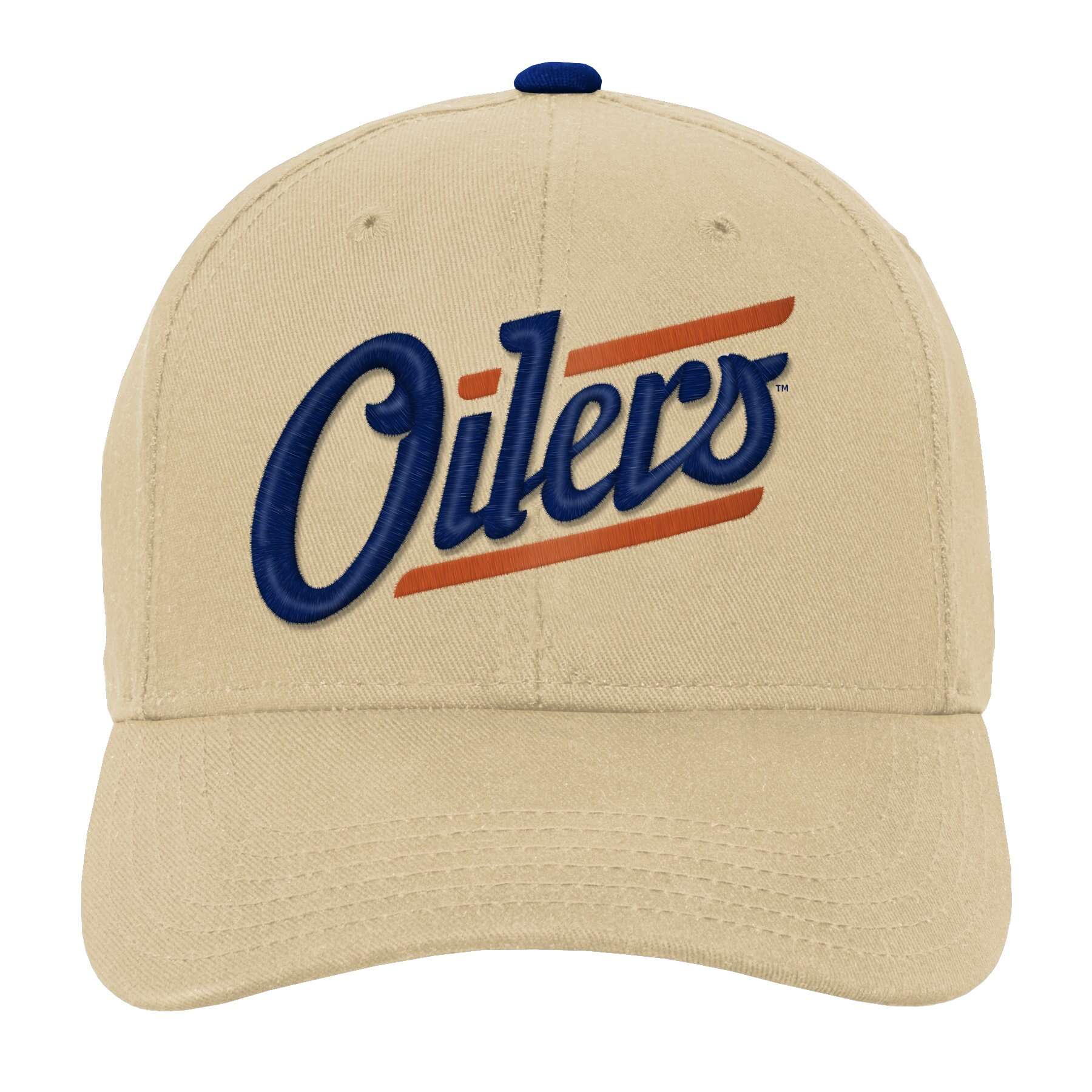 Youth Edmonton Oilers Alternate Logo Precurved Adjustable Hat - Sports ...