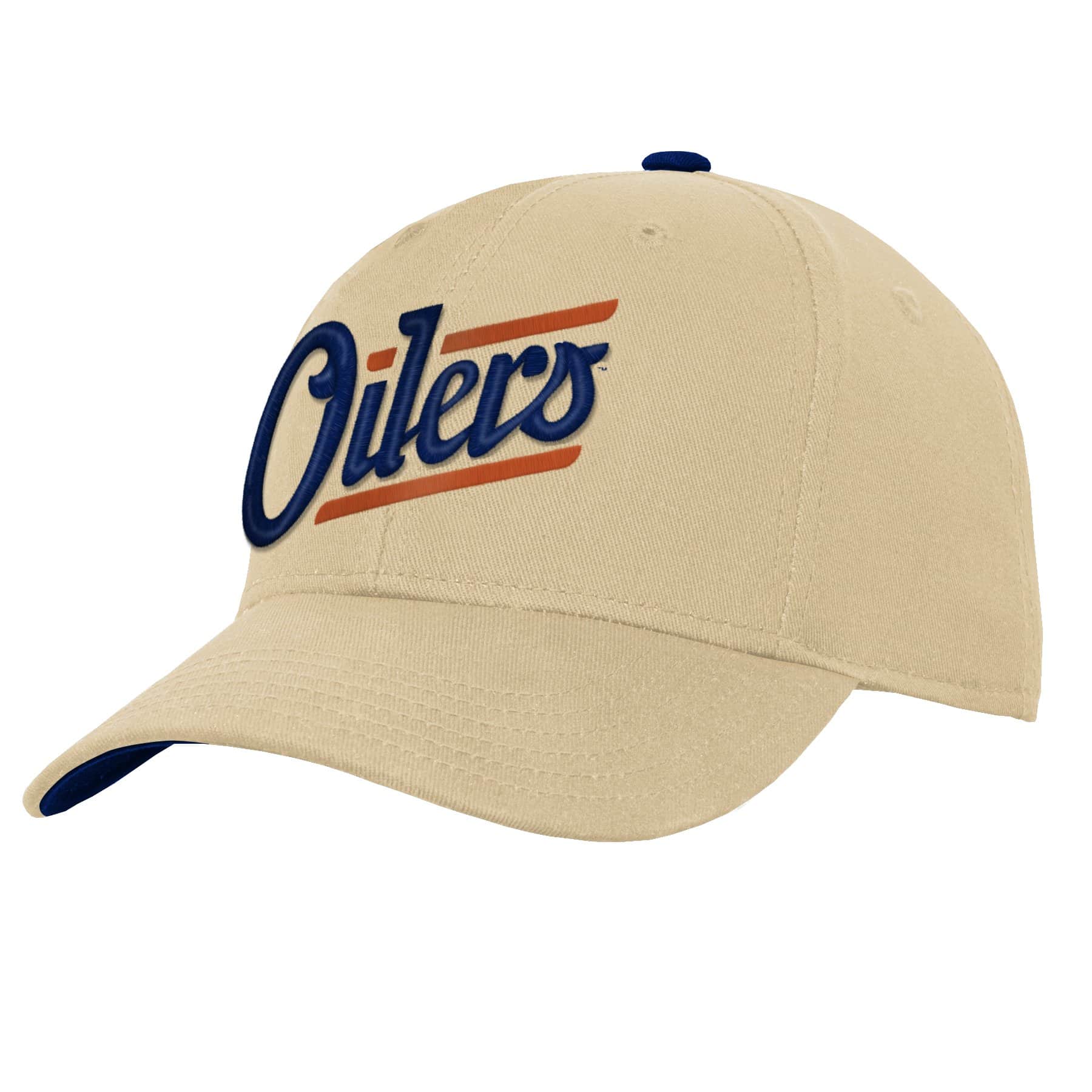 Child Edmonton Oilers Alternate Logo Precurved Adjustable Hat - Sports ...