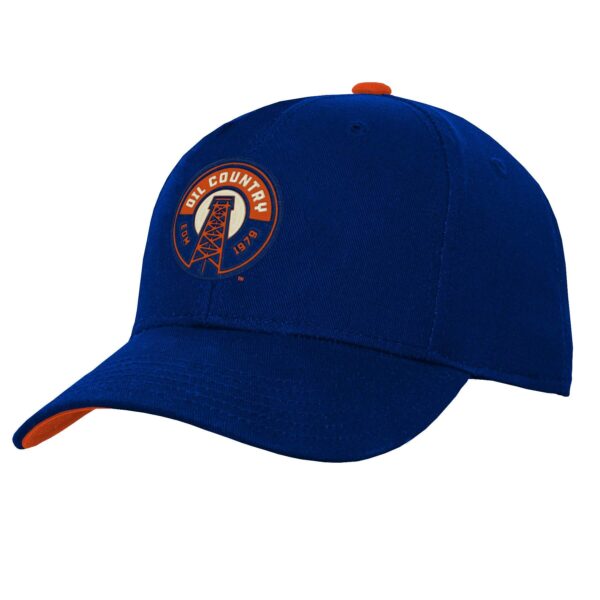 Youth Edmonton Oilers Alternate Logo Oil Country Precurved Adjustable ...