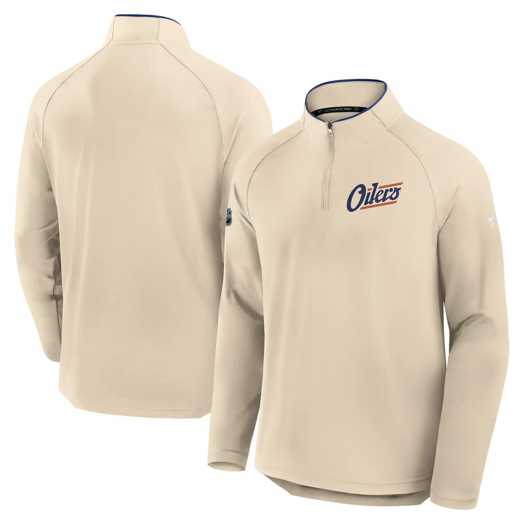 Men's Edmonton Oilers Fanatics Authentic Pro Cream Alternate Logo ...