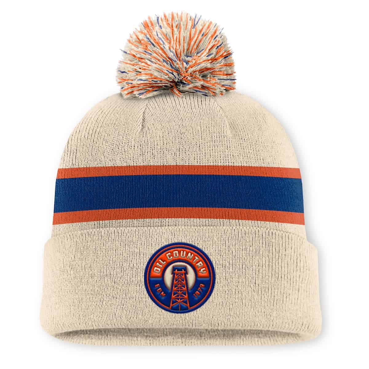 Edmonton Oilers Fanatics Authentic Pro Alternate Logo Cuffed Knit Hat ...