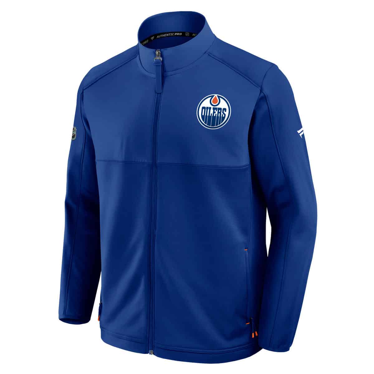 Men's Edmonton Oilers 2025-26 Fanatics Authentic Pro Royal Rink Jacket ...