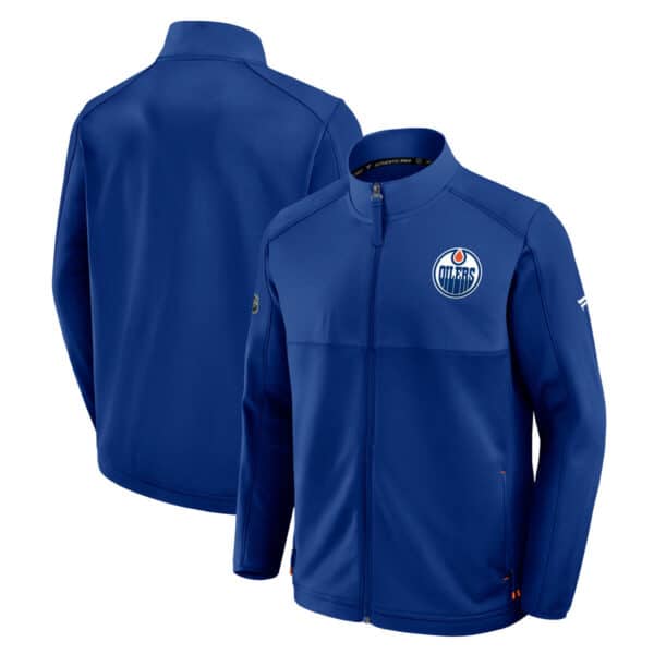Men's Edmonton Oilers 2025-26 Fanatics Authentic Pro Royal Rink Jacket ...