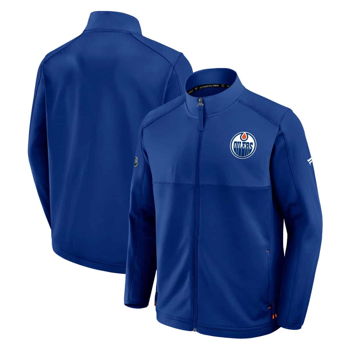 Men's Edmonton Oilers 2025-26 Fanatics Authentic Pro Royal Rink Jacket ...