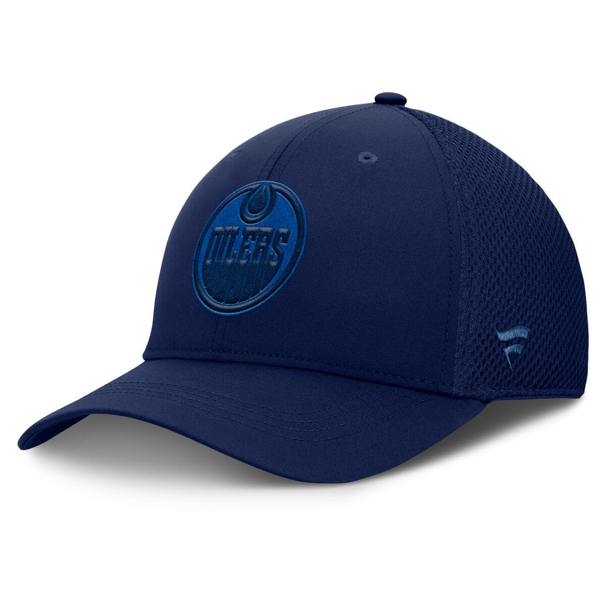 Edmonton Oilers Fanatics 2025-26 Authentic Pro Navy Road Flex Hat ...