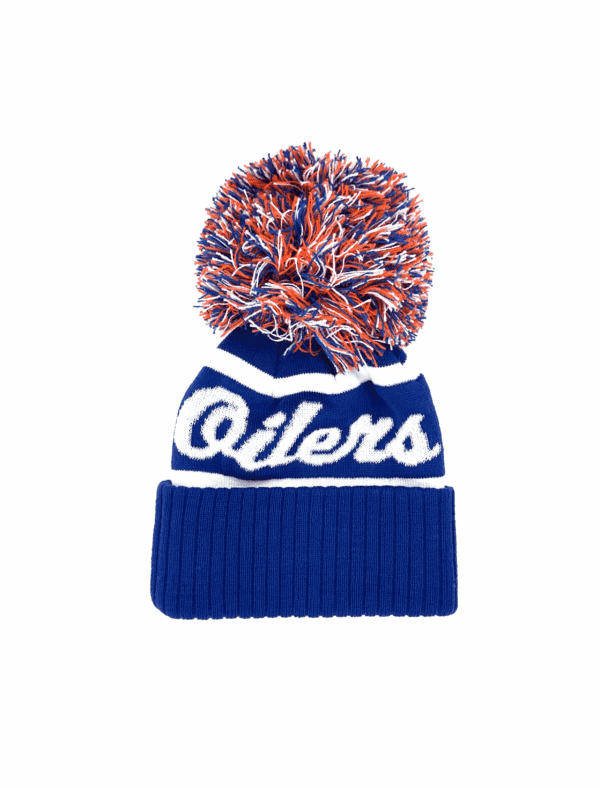Women's Edmonton Oilers '47 Brand Spirited Cuffed Knit Hat with Pom ...