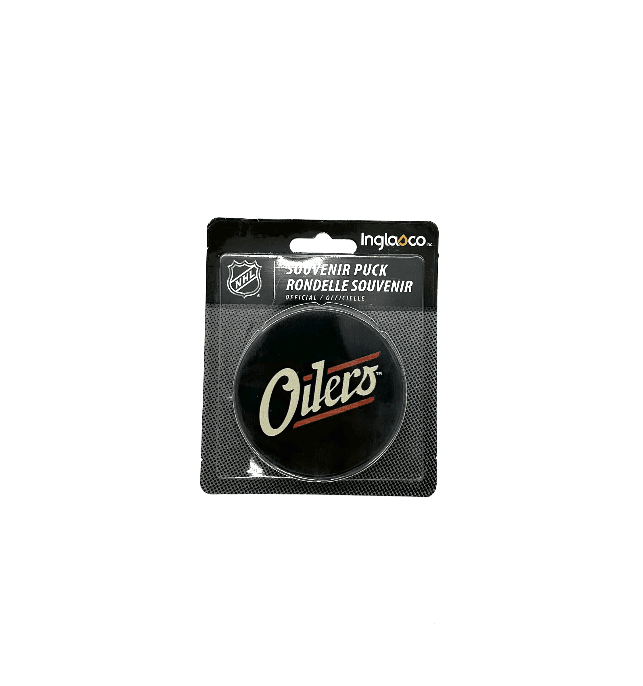 Edmonton Oilers Alternate Logo Souvenir Blister Puck - Sports Closet