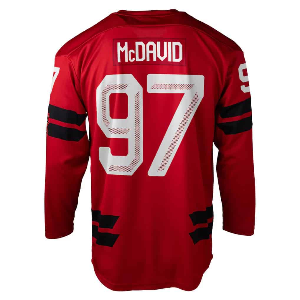 Connor McDavid Hockey Canada Bauer 2026 Olympics Replica Jersey - Red ...