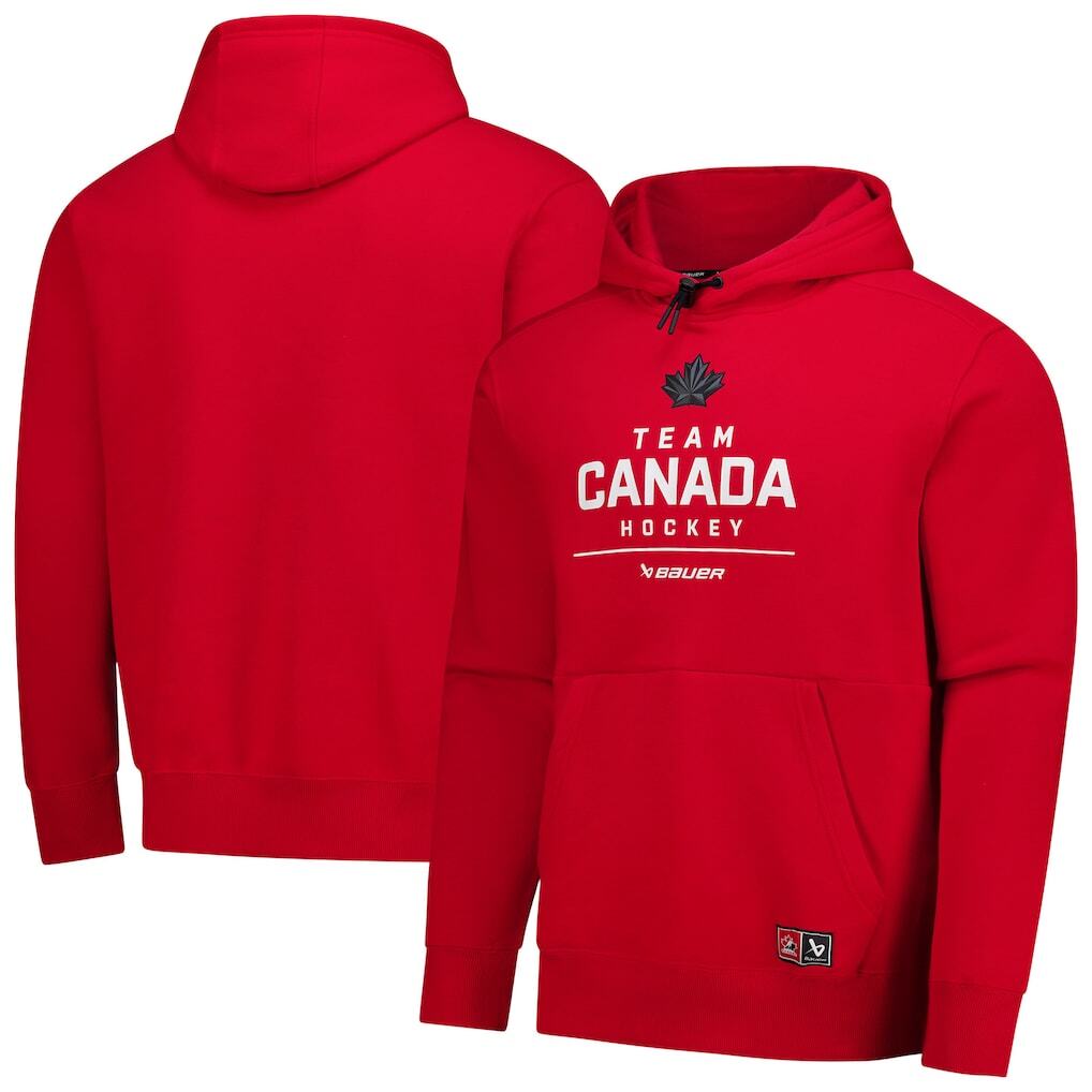 Unisex Hockey Canada Bauer 2026 Winter Olympics Stacked Hoodie - Red ...