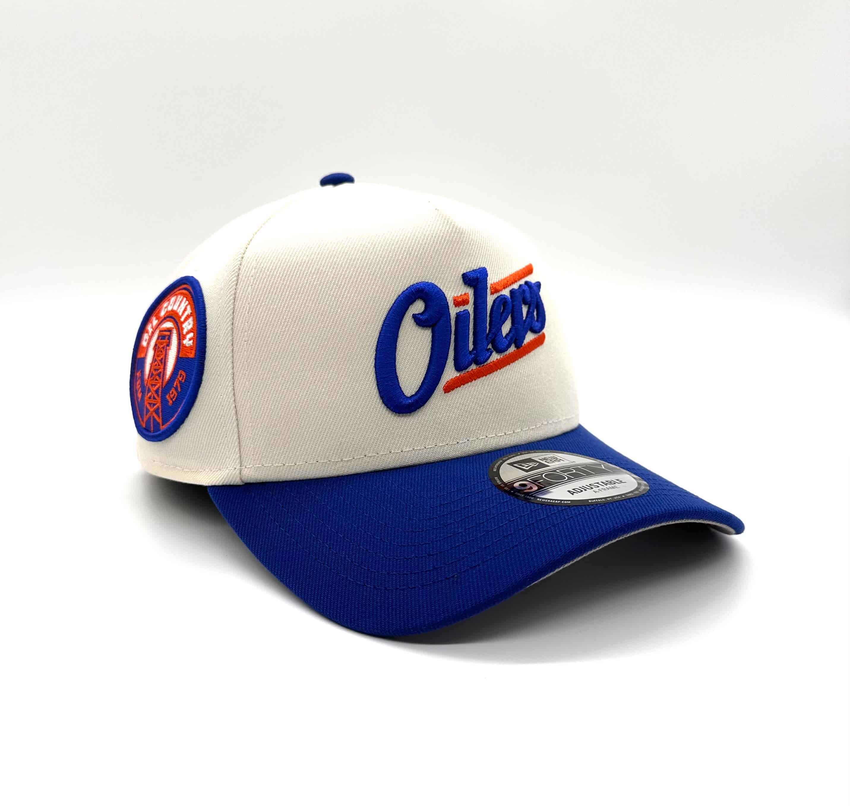 Edmonton Oilers New Era Two-Tone Alternate Logo 9FORTY A-Frame Snapback ...